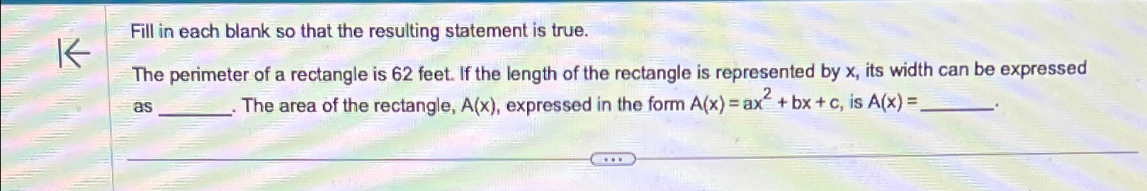 Solved Fill in each blank so that the resulting statement is | Chegg.com