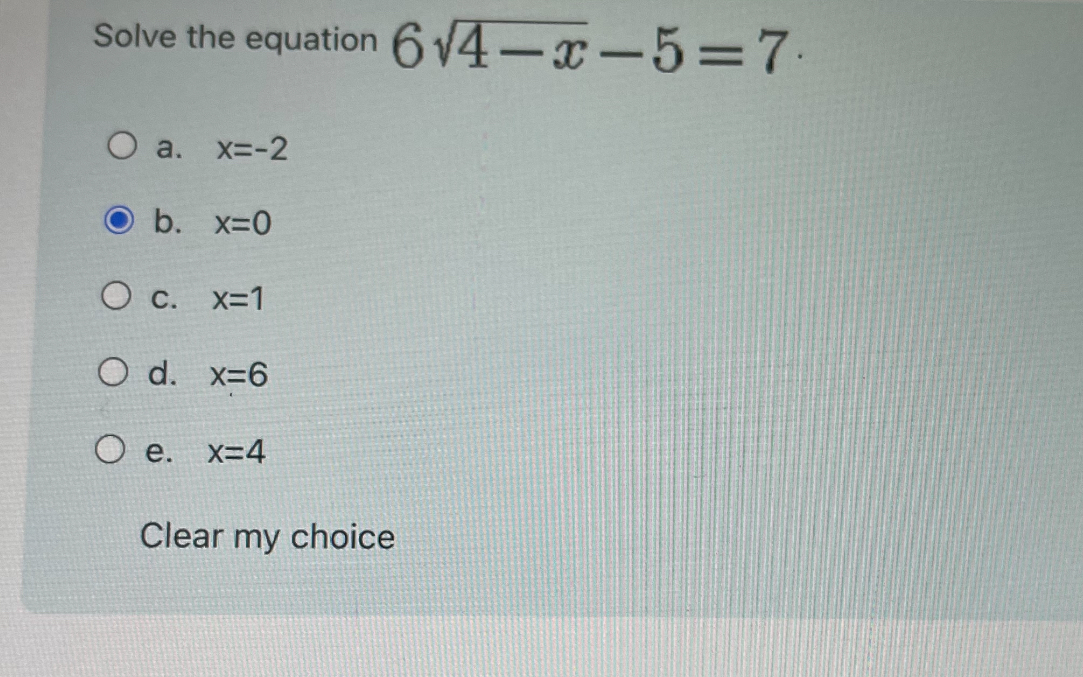 Solved Solve the equation | Chegg.com