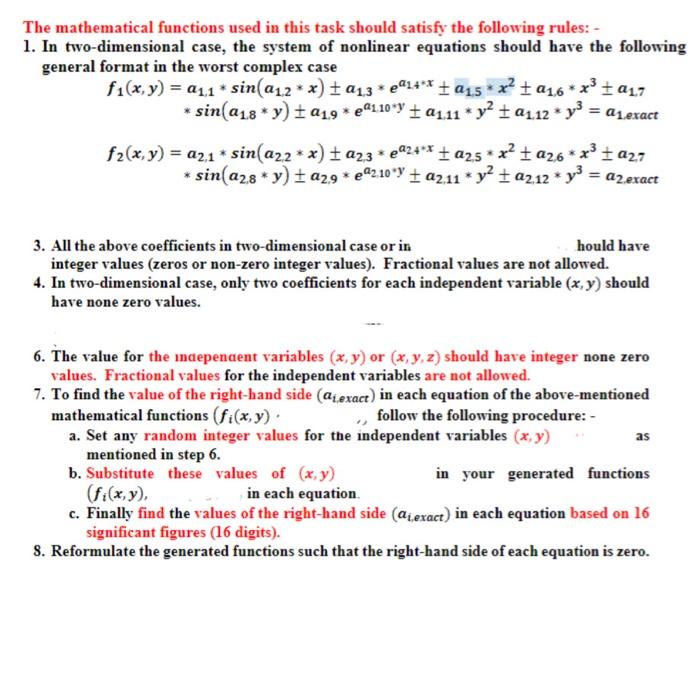 solution of non-linear system equation using Newton | Chegg.com