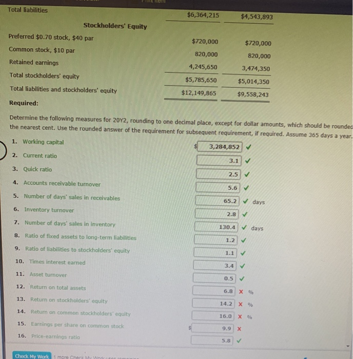 Solved Measures of liquidity, Solvency, and Profitability | Chegg.com