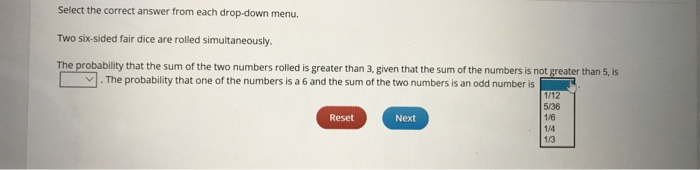 Solved Select The Correct Answer From Each Drop Down Menu