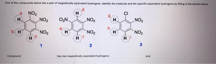 Solved One of the compounds below has a pair of magnetically | Chegg.com
