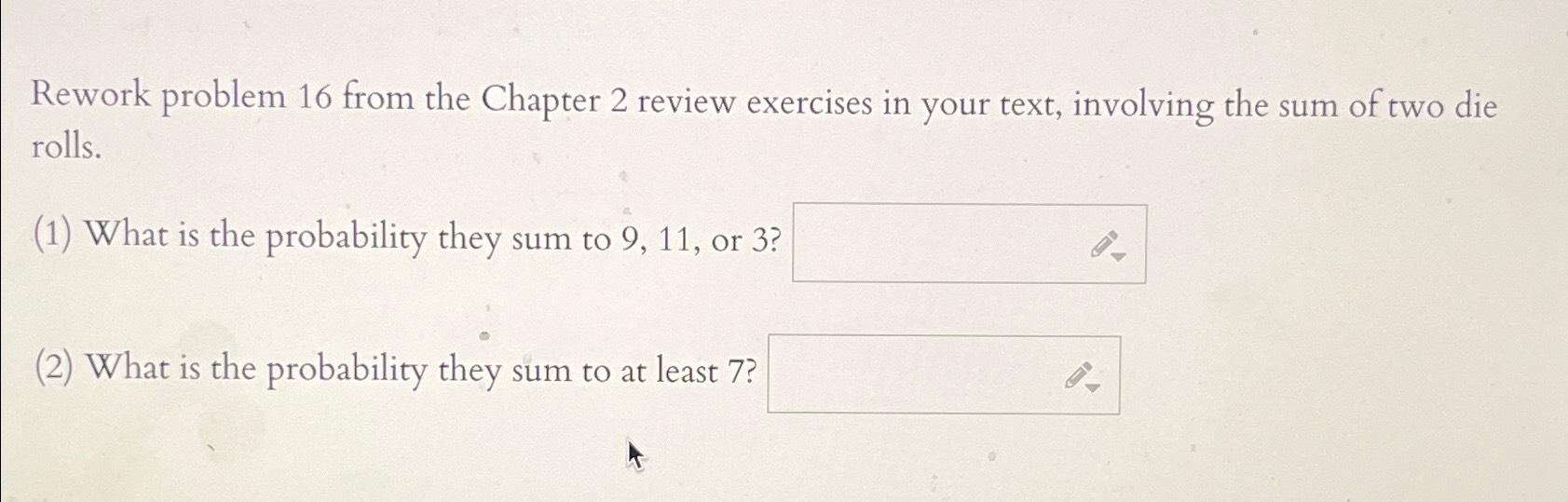 Solved Rework problem 16 ﻿from the Chapter 2 ﻿review | Chegg.com