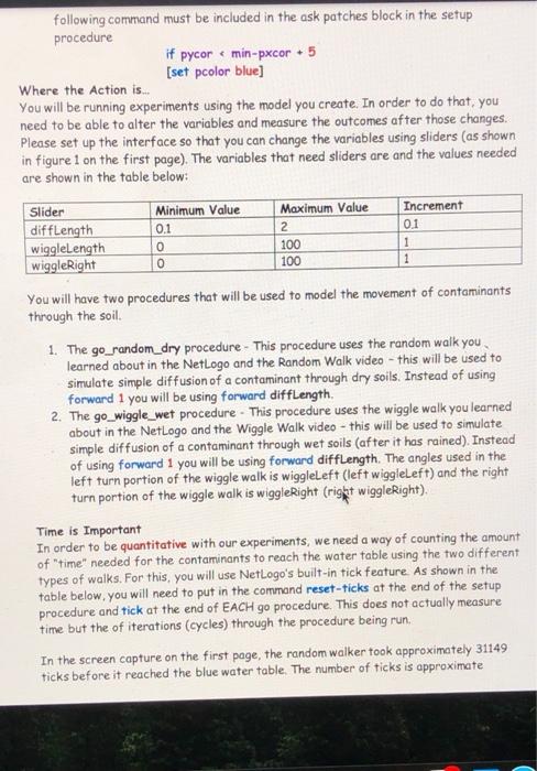 X "La Netlogo 112019CSC:10M File El Tools Zoom To | Chegg.com