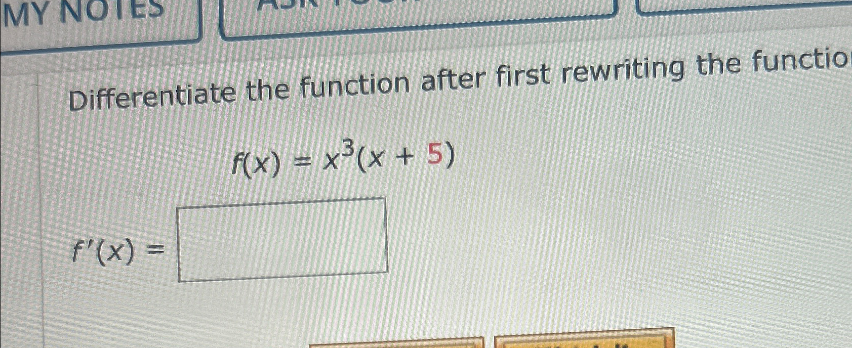 Solved Differentiate the function after first rewriting the | Chegg.com