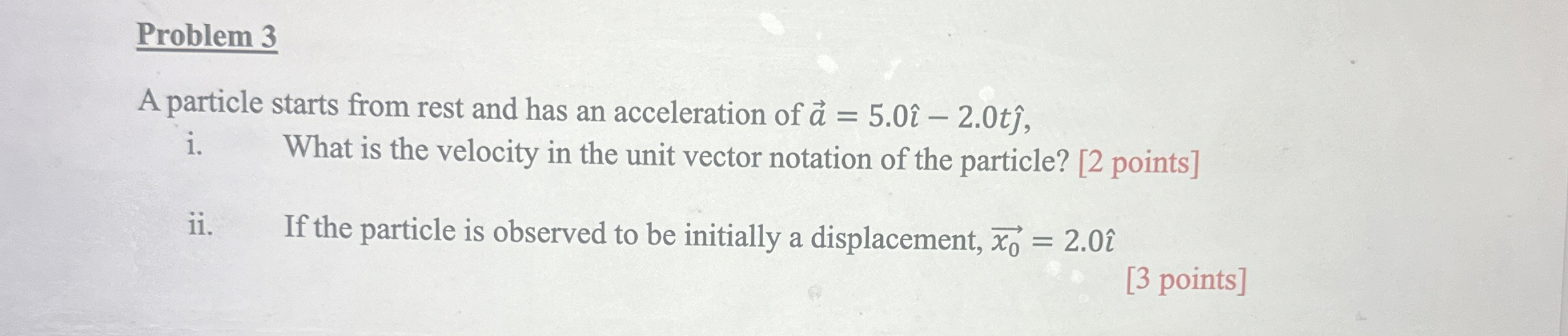 Solved Problem 3A particle starts from rest and has an | Chegg.com