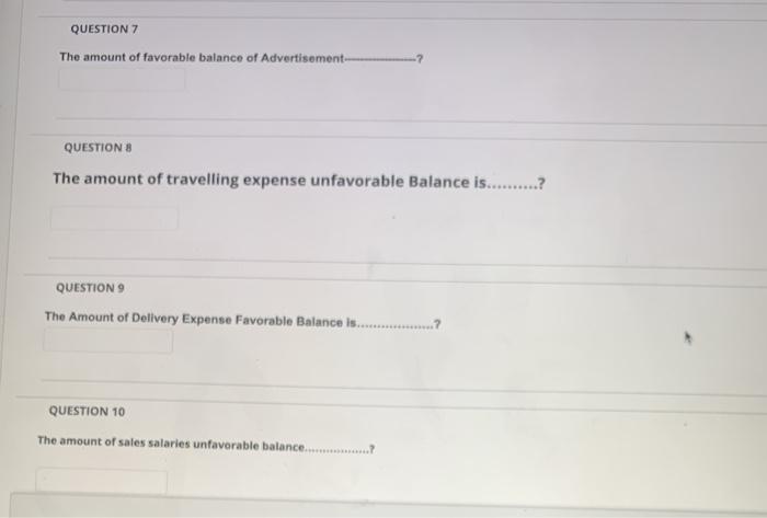 Solved QUESTION 7 The amount of favorable balance of | Chegg.com