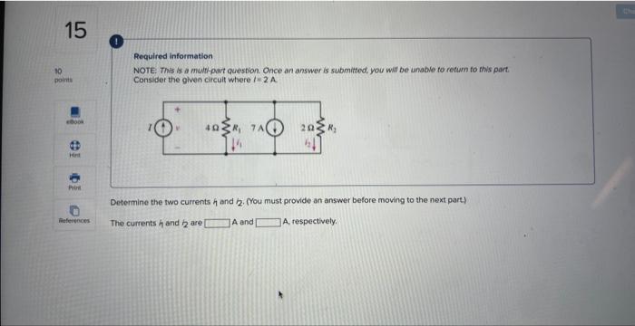 Solved Required information NOTE. This is a multh-part | Chegg.com