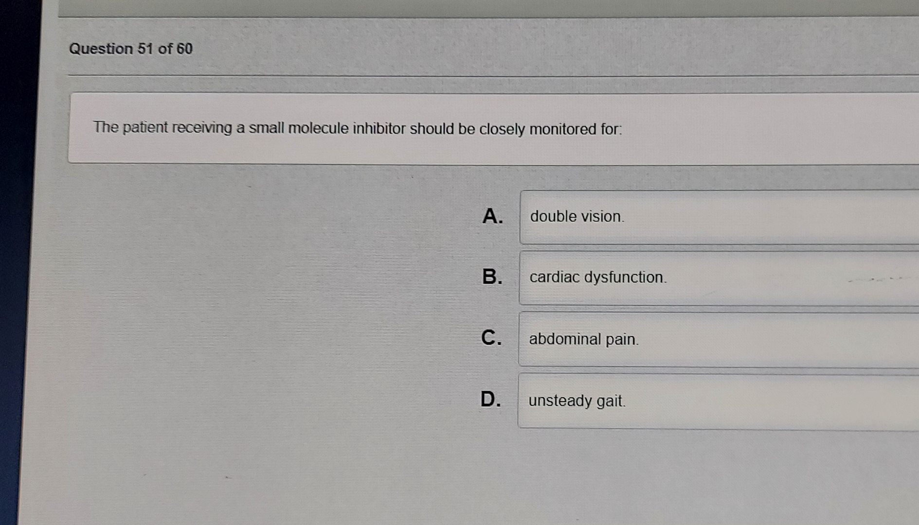 Solved Question 51 of 60The patient receiving a small | Chegg.com Solved Question 51 of 60The patient receiving a small | Chegg.com