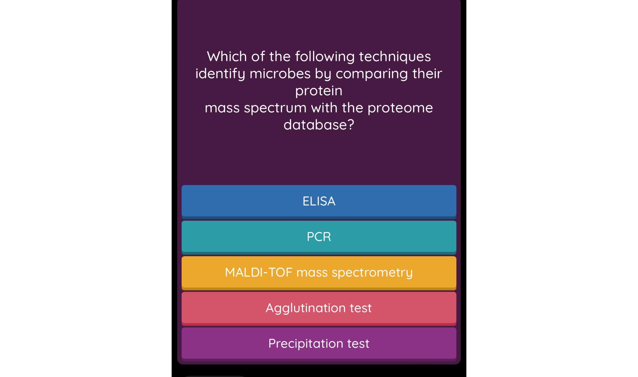 Solved Which of the following techniques identify microbes | Chegg.com