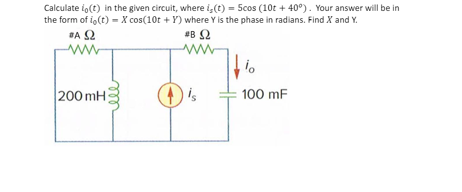 Solved Calculate i0(t) ﻿in the given circuit, where | Chegg.com