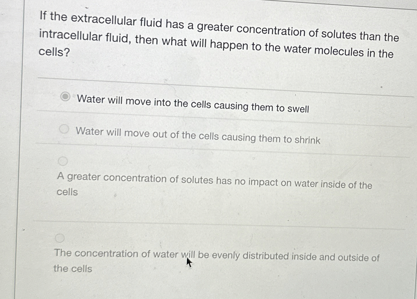 Solved If the extracellular fluid has a greater | Chegg.com