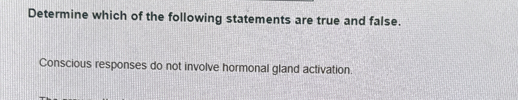 Solved Determine which of the following statements are true | Chegg.com