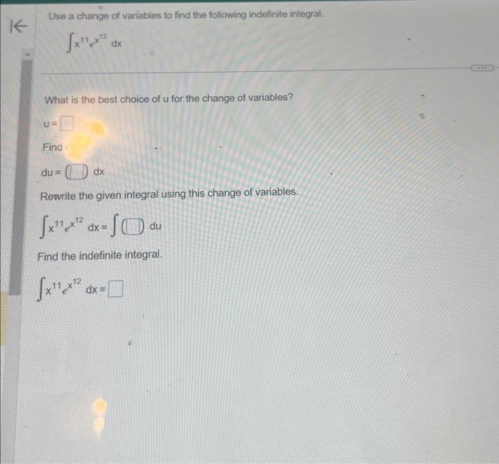 Solved Use a change of variables to find the following | Chegg.com