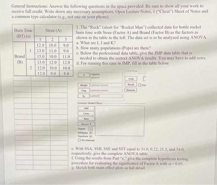 General Instructions: Answer the following questions | Chegg.com