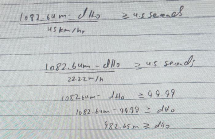 Solved in part a, how is the speed converted from 45 km/hr | Chegg.com