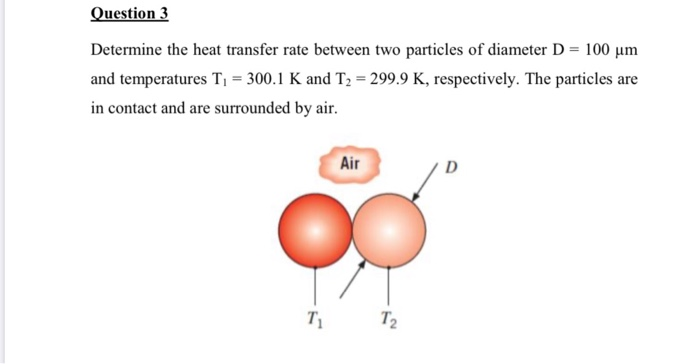 Solved Question 3 Determine the heat transfer rate between | Chegg.com