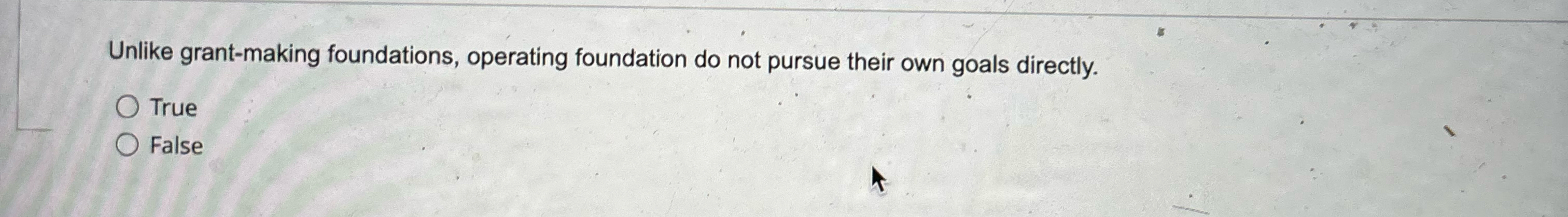 Solved Unlike grant-making foundations, operating foundation | Chegg.com