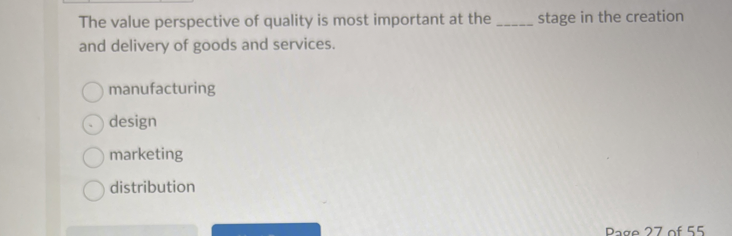 [Solved]: The value perspective of quality is most important