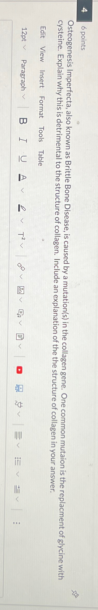 Solved 46 ﻿pointsOsteogenesis Imperfecta, also known as | Chegg.com