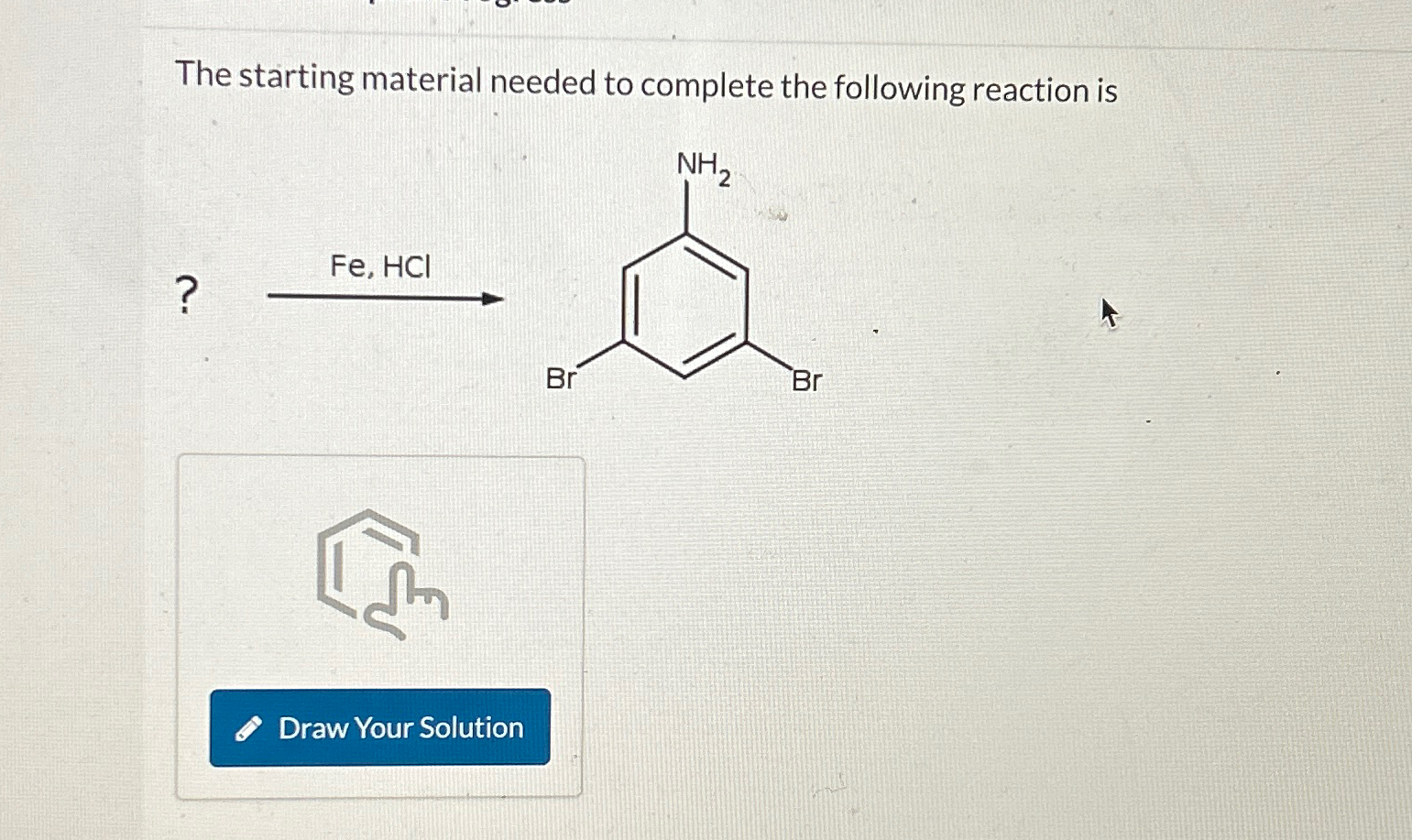 Solved The starting material needed to complete the | Chegg.com