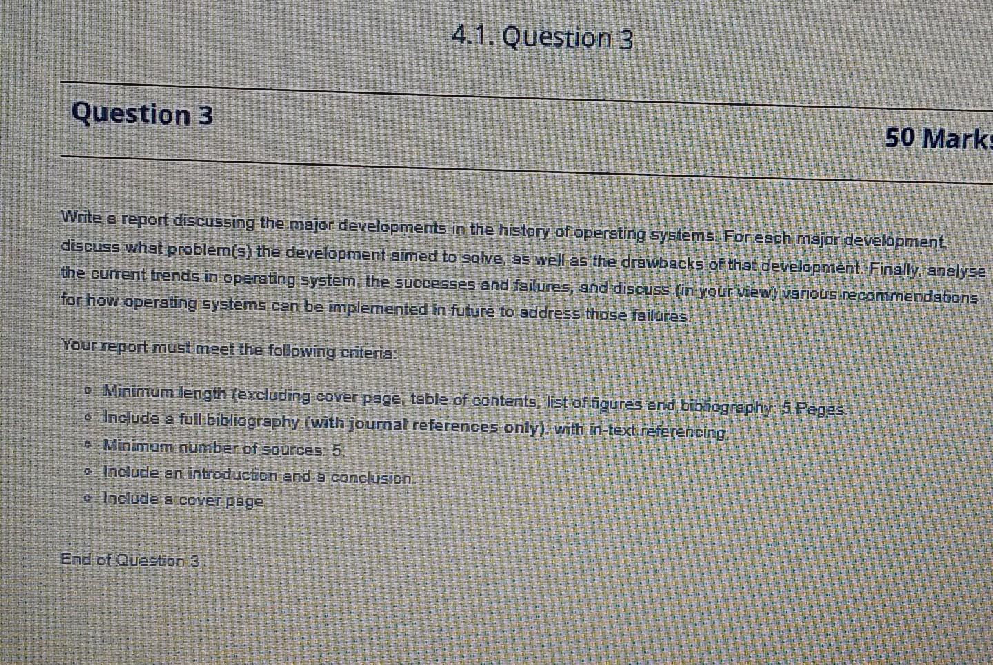 Solved Write a report discussing the major developments in | Chegg.com