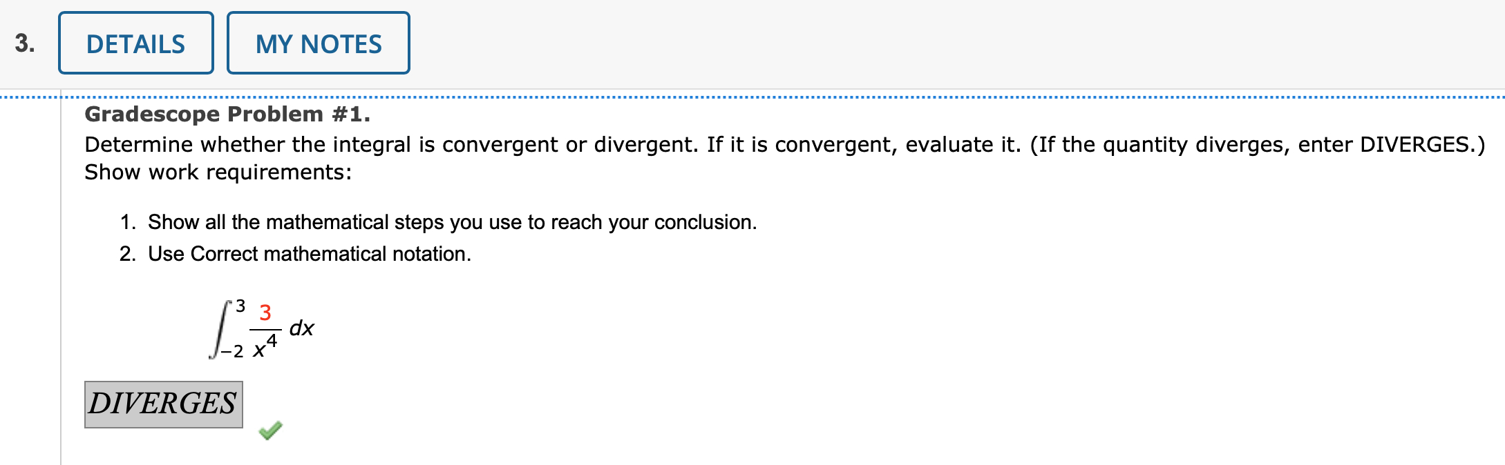 Solved Determine whether the integral is convergent or | Chegg.com