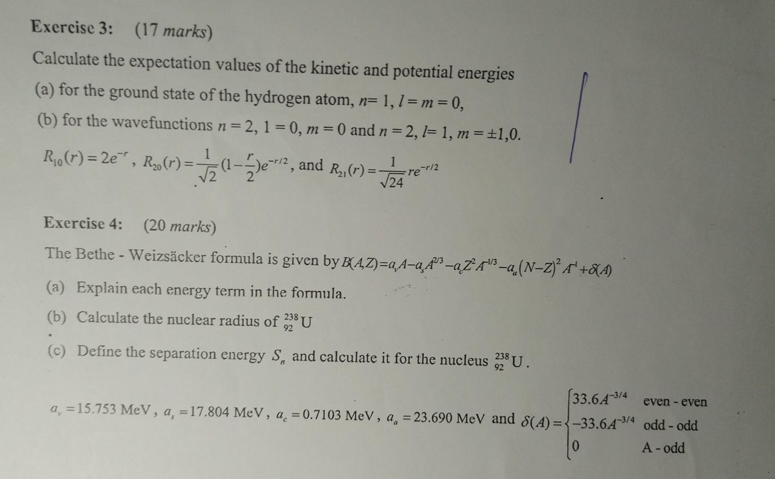 Solved Exercise 3 17 Marks Calculate The Expectation