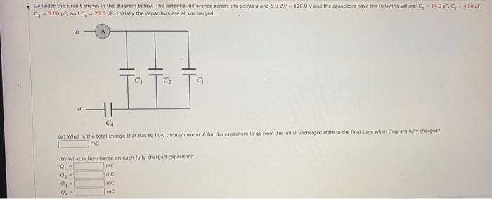 Solved Consider the circuit shewn in the diagram beiow. The | Chegg.com