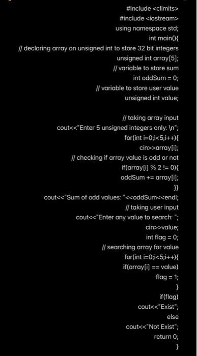 Solved #include #include using namespace std; int main(){ | Chegg.com