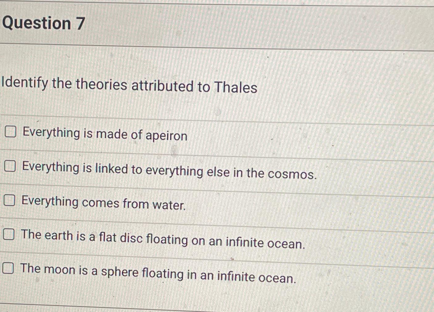 Solved Question 7Identify the theories attributed to | Chegg.com