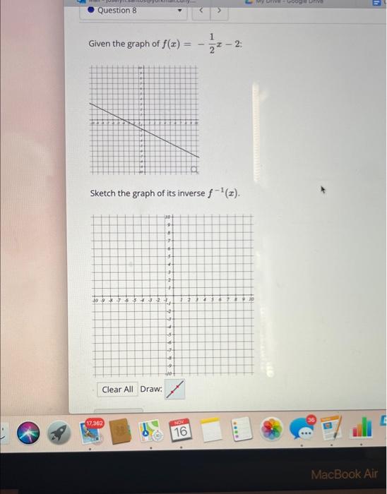 Solved Given the graph of f(x)=−21x−2 Sketch the graph of | Chegg.com