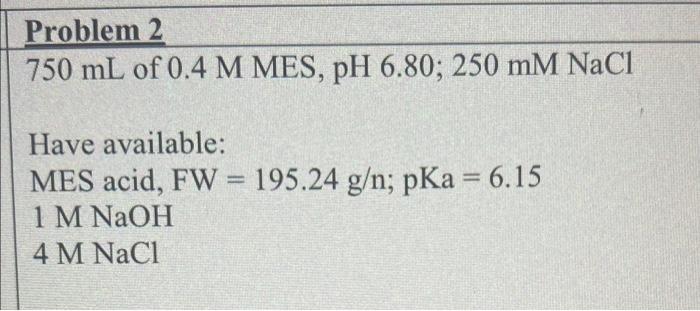 Solved show your calculation of how you would prepare the | Chegg.com