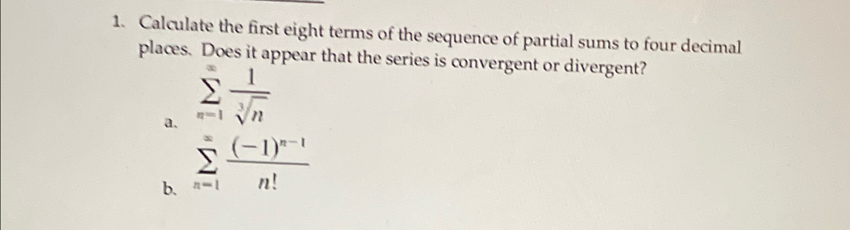 Solved Calculate the first eight terms of the sequence of | Chegg.com