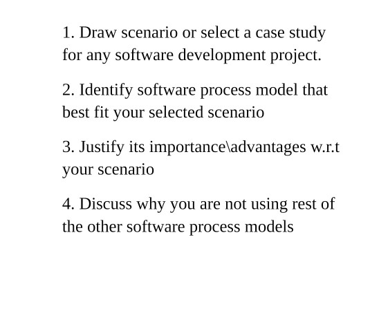 Solved 1. Draw scenario or select a case study for any | Chegg.com