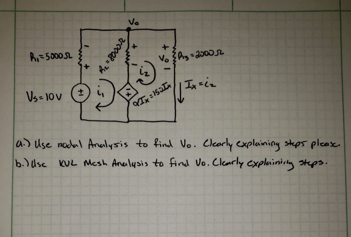Solved please explain the usage of signs for kvl, and | Chegg.com