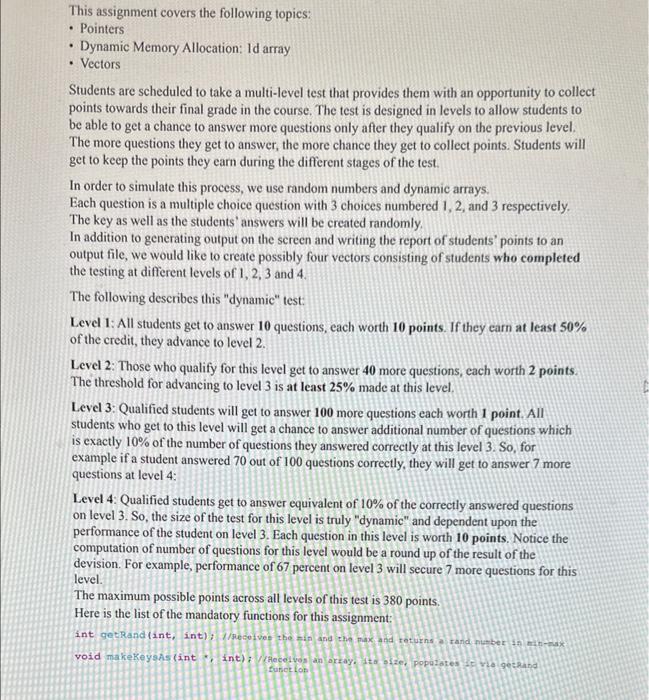Solved This assignment covers the following topics: - | Chegg.com