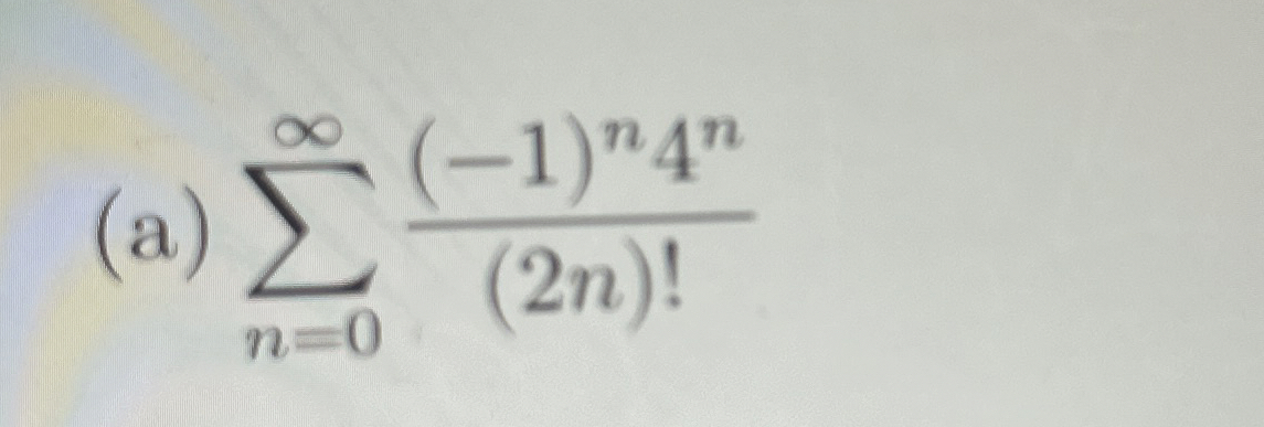 Solved Use known power series to find the exact sum of the | Chegg.com