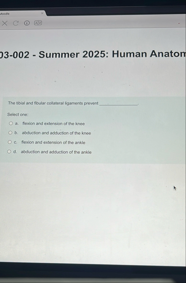 [Solved]: 3-002 - Summer 2025: Human Anaton The tibial and f