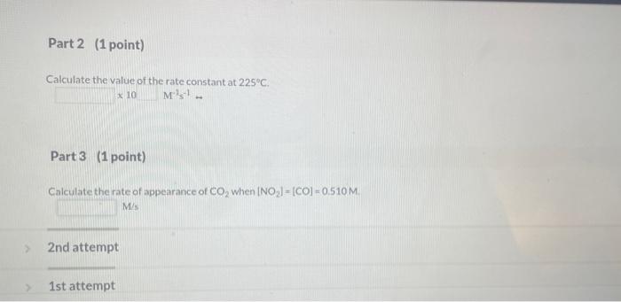 Solved The rate of the reaction NO2(g)+CO(g) NO(g)+CO2(g) | Chegg.com