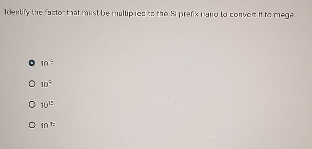 Solved Identify the factor that must be multiplied to the SI | Chegg.com