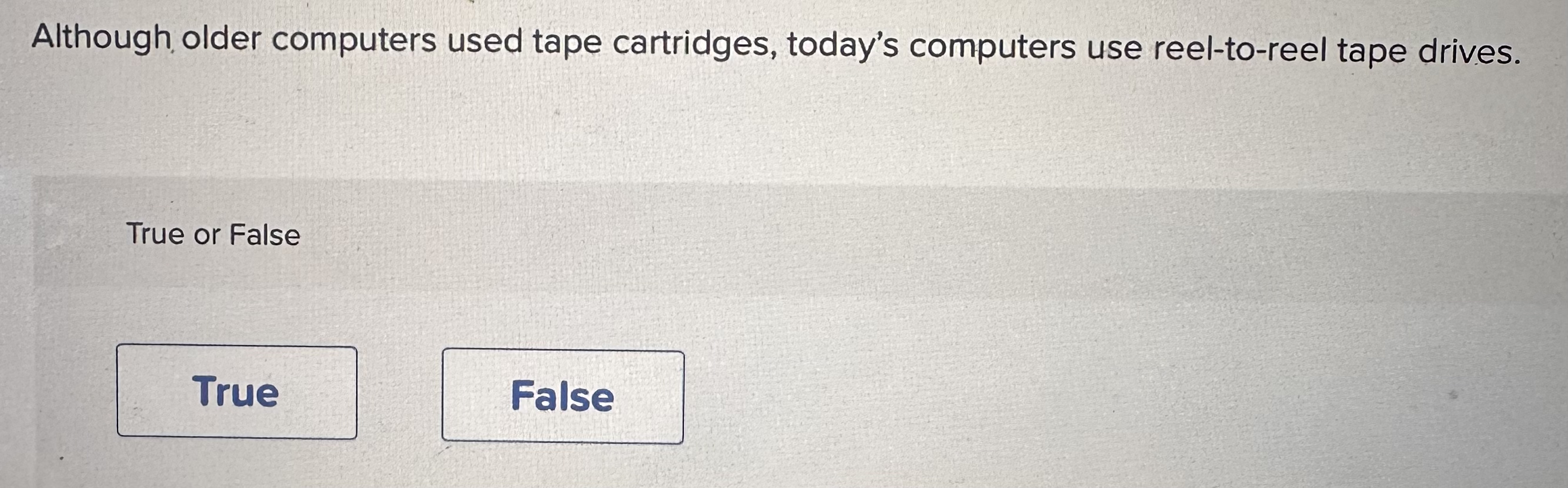 Solved Although older computers used tape cartridges, | Chegg.com