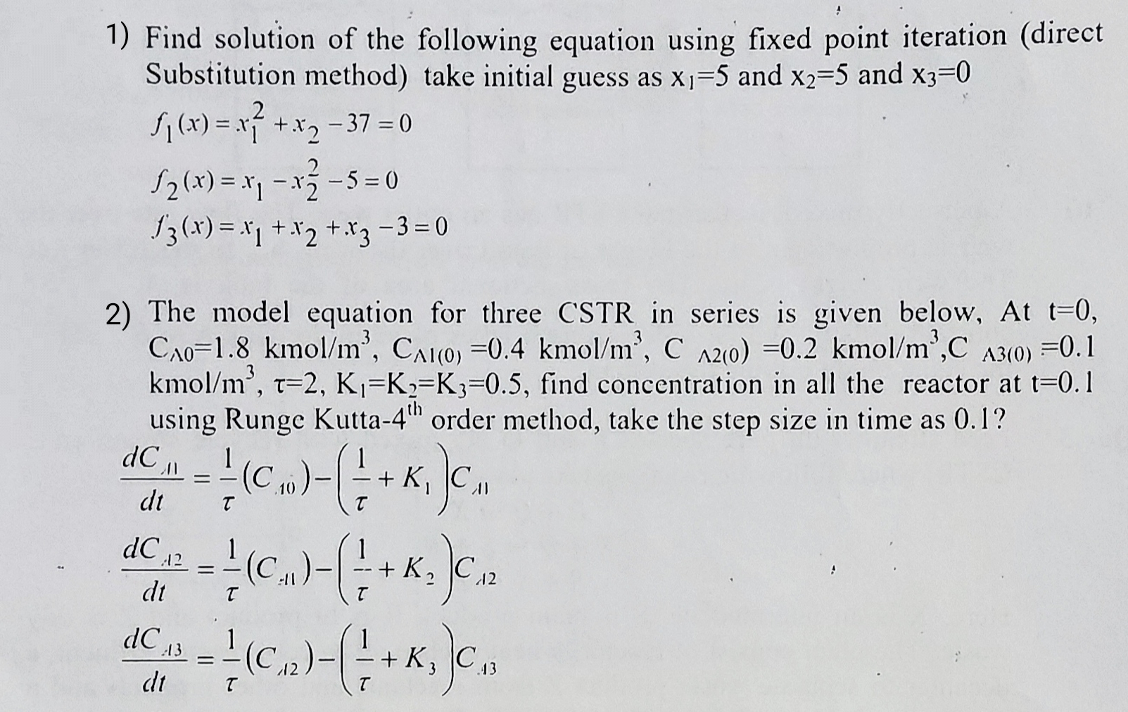 Solved Find solution of the following equation using fixed | Chegg.com