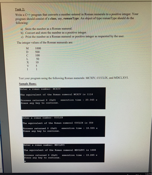 Solved Task 2: Write a CH program that converts a number | Chegg.com