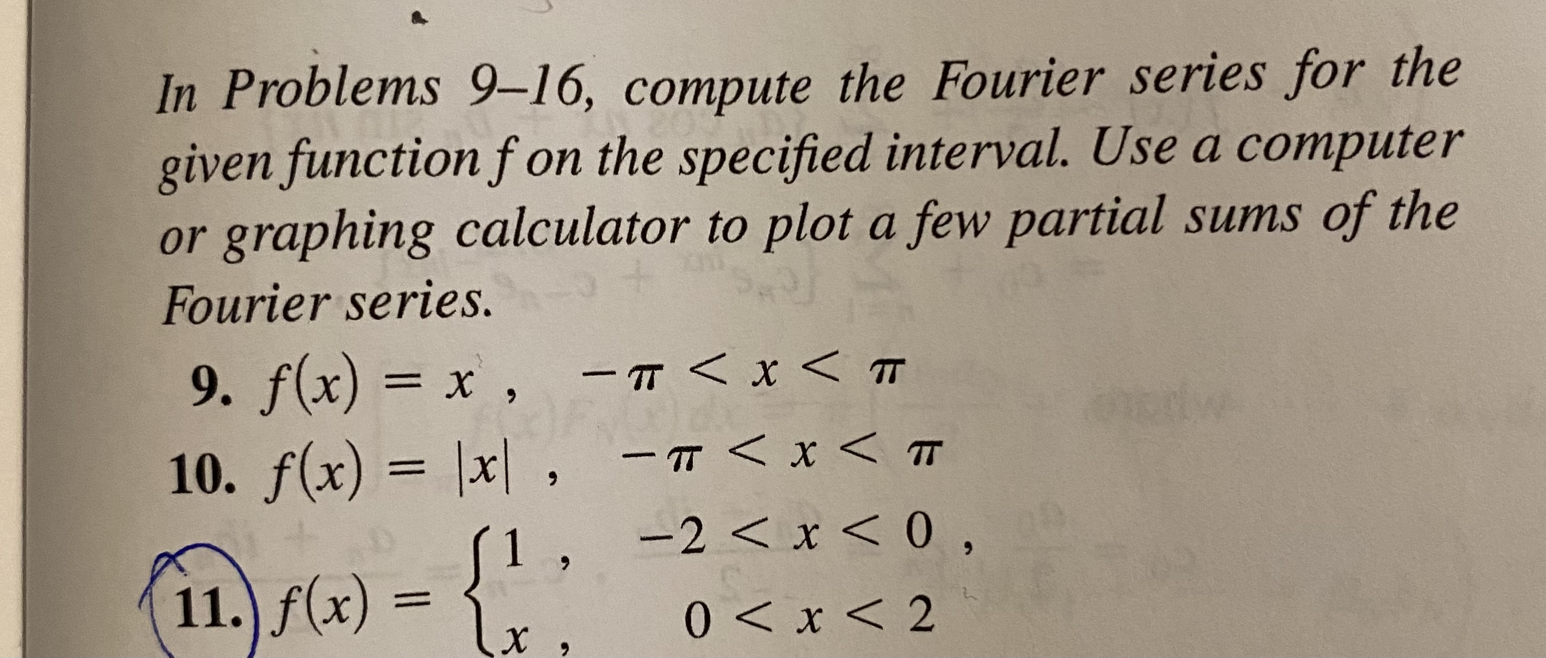 Solved i need help with number 11 ﻿please!In Problems 9-16, | Chegg.com