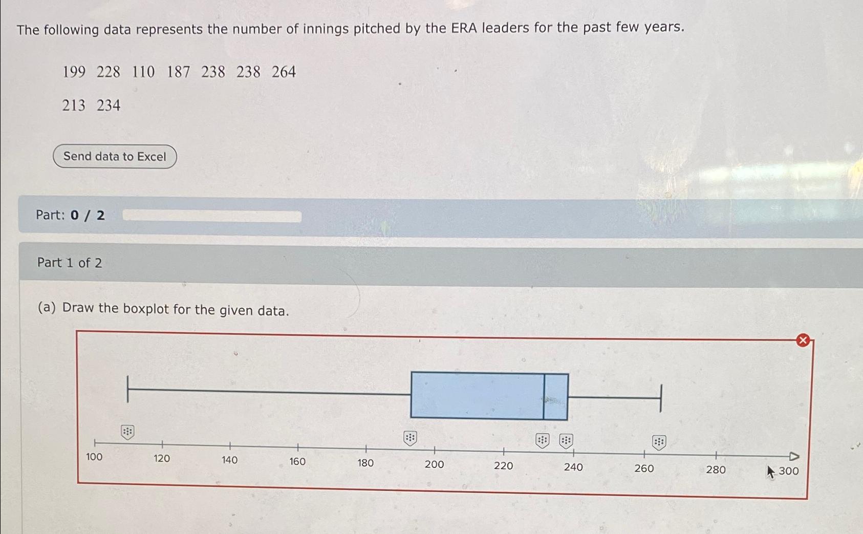 Solved The following data represents the number of innings | Chegg.com