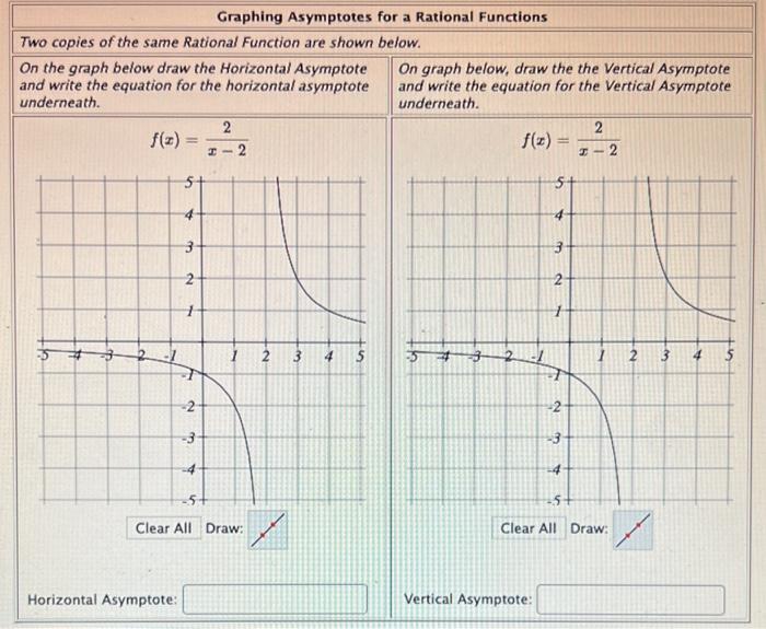 Solved w draw the Horizontal Asymptote ation for the | Chegg.com