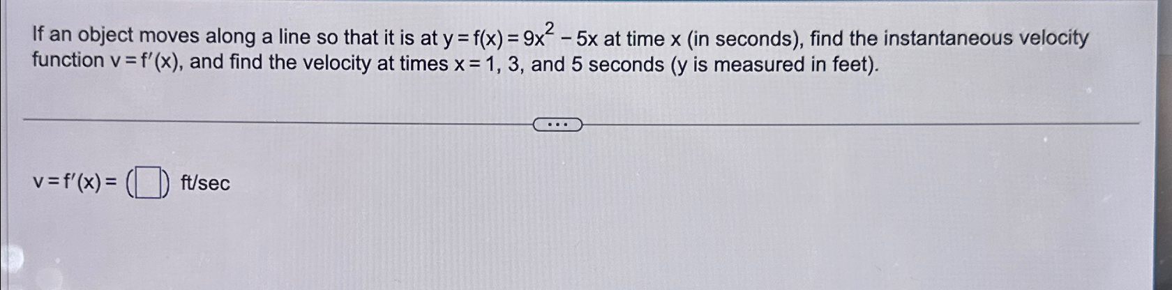 Solved If an object moves along a line so that it is at | Chegg.com