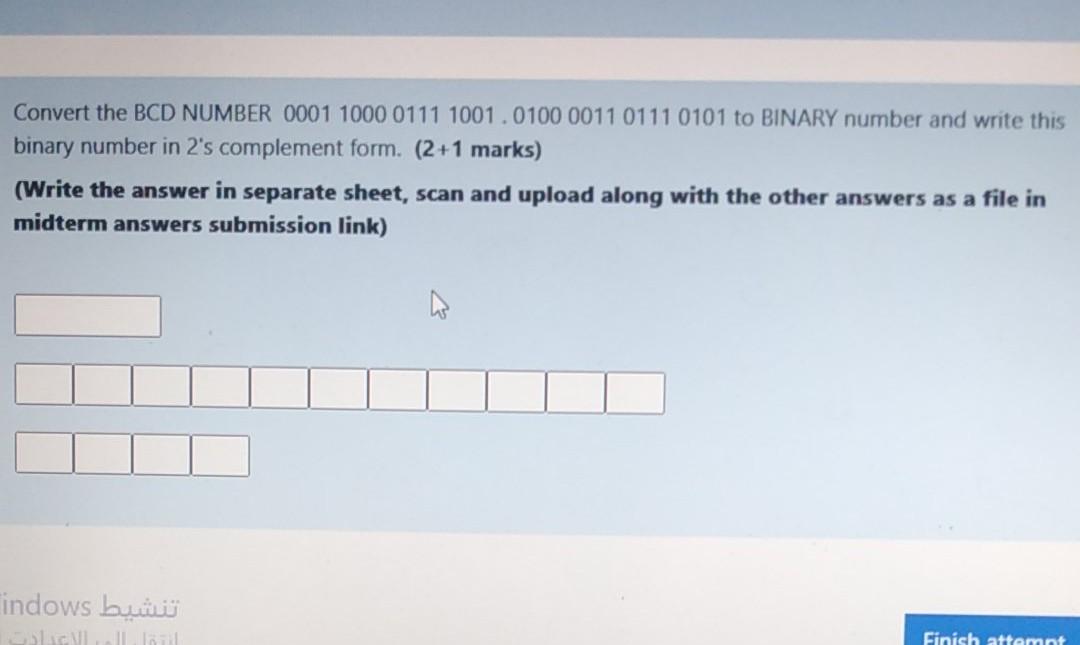 Solved Convert the BCD NUMBER 0001 1000 0111 1001.0100 0011 | Chegg.com