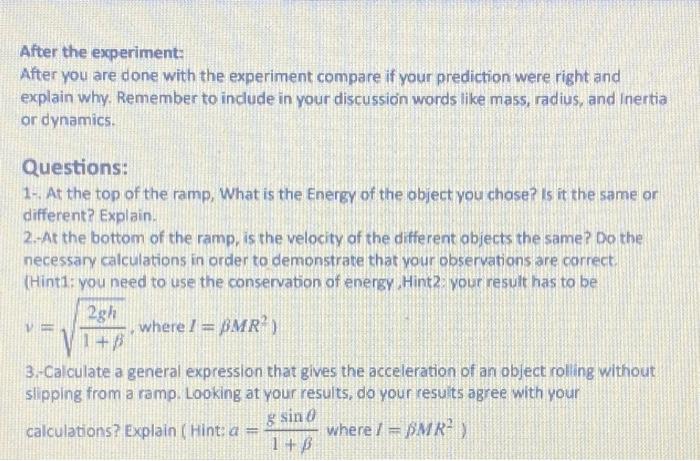 Solved AP physics lab Rotational motion Objective What | Chegg.com